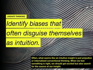 Is your thinking too safe? -- 10 simple habit changes to make you more ...