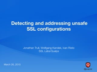 Unsafe SSL webinar | PPT