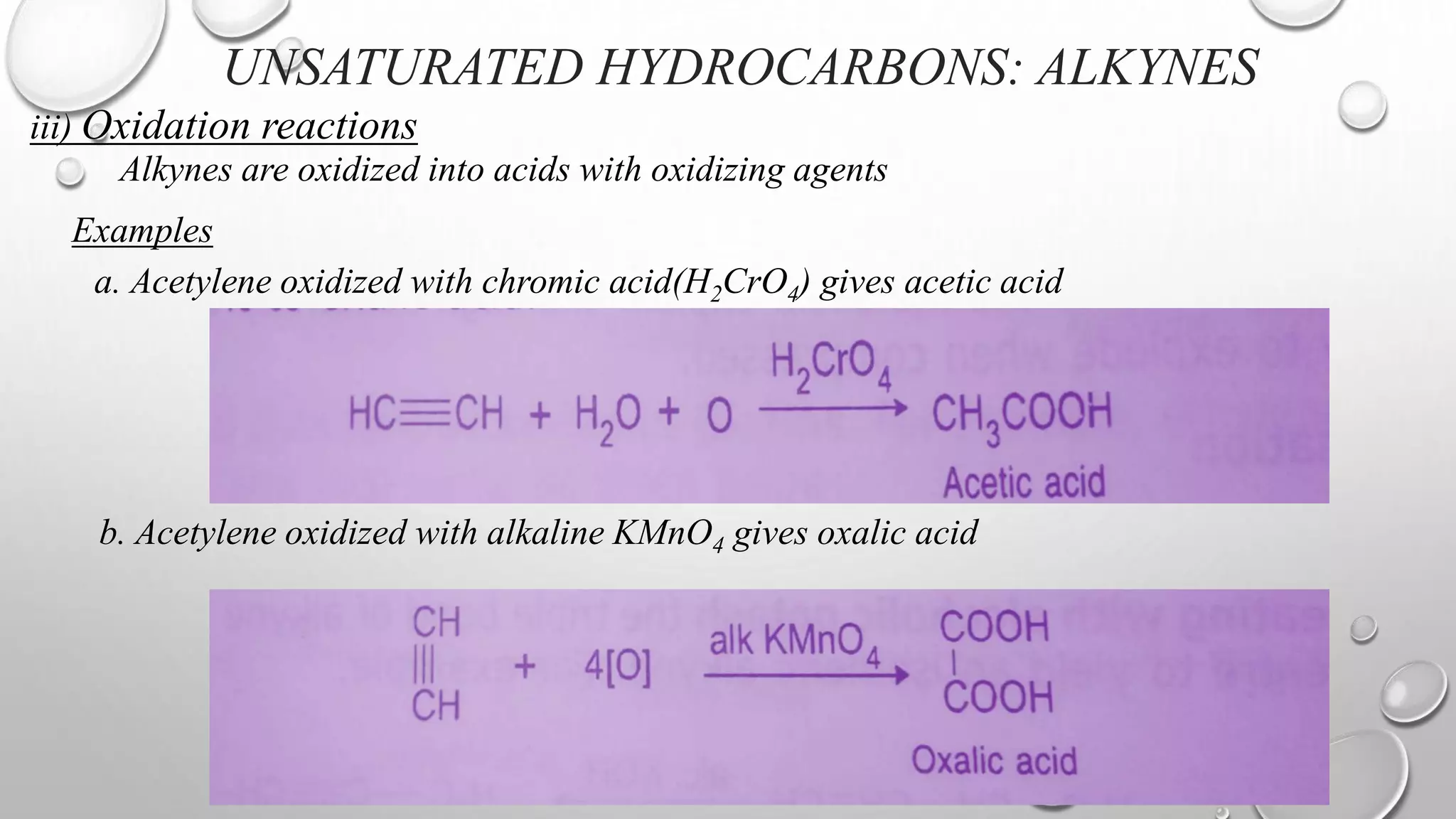 Unsaturated hydrocarbons | PPT
