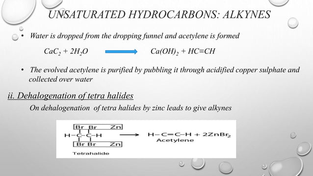 Unsaturated hydrocarbons | PPT