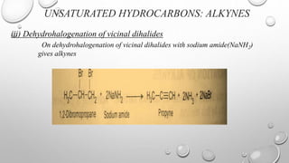 Unsaturated hydrocarbons | PPT