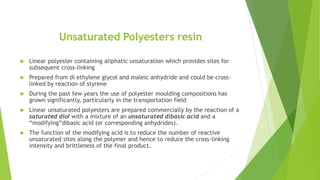 Unsaturated polyester resin as a matrix | PPT