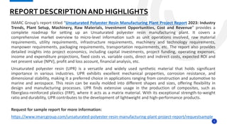 Unsaturated Polyester Resin Manufacturing Project Report 2023 Edition ...