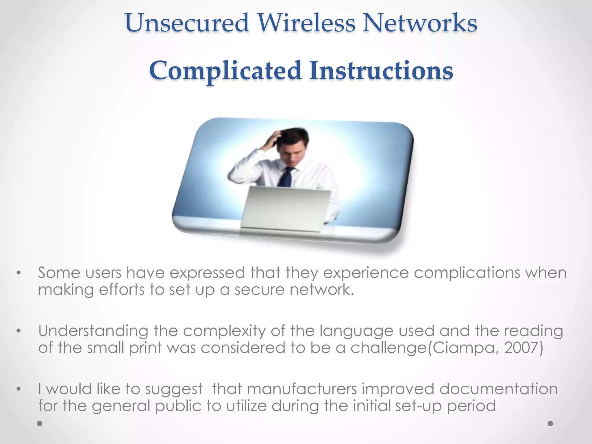 Unsecured wireless networks final | PPTX