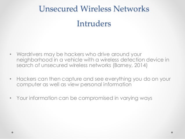 Unsecured wireless networks final Unsecured wireless networks final