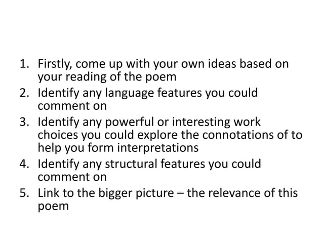 The Unseen poem | PPTX | Educational Assessment | Education