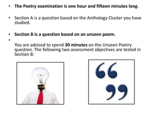 Unseen poem exam practice | PPT