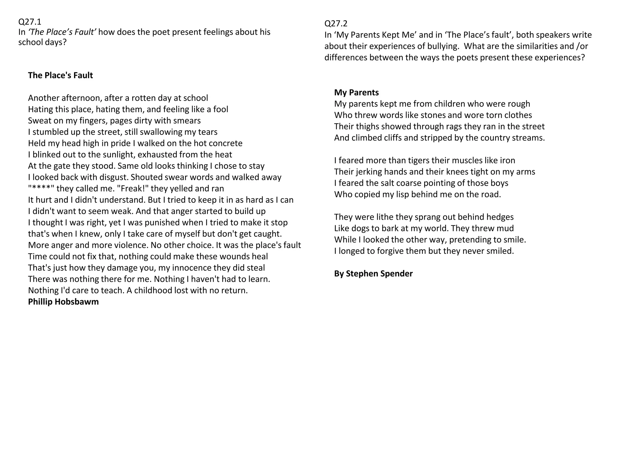 Unseen Poetry AQA GCSE | PPTX