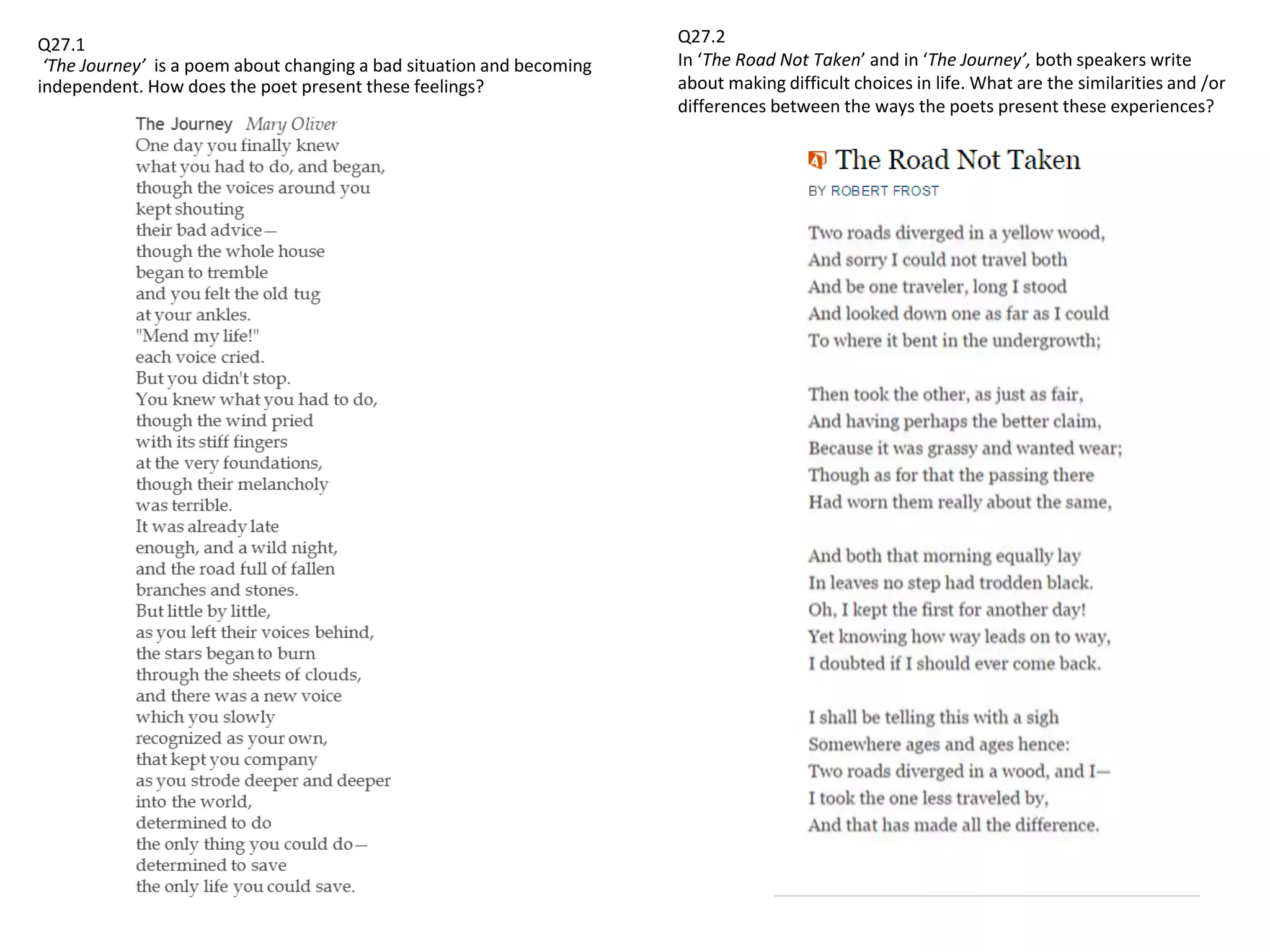 Unseen Poetry AQA GCSE | PPTX