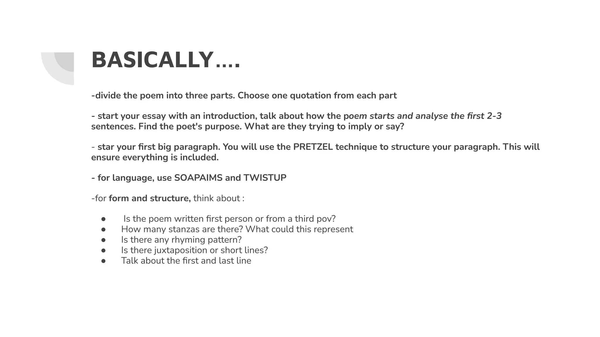 How to analyse a poem | PDF