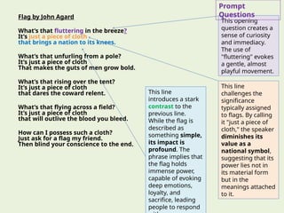 Unseen Poetry.pptx Flag by John Agard yay | PPTX