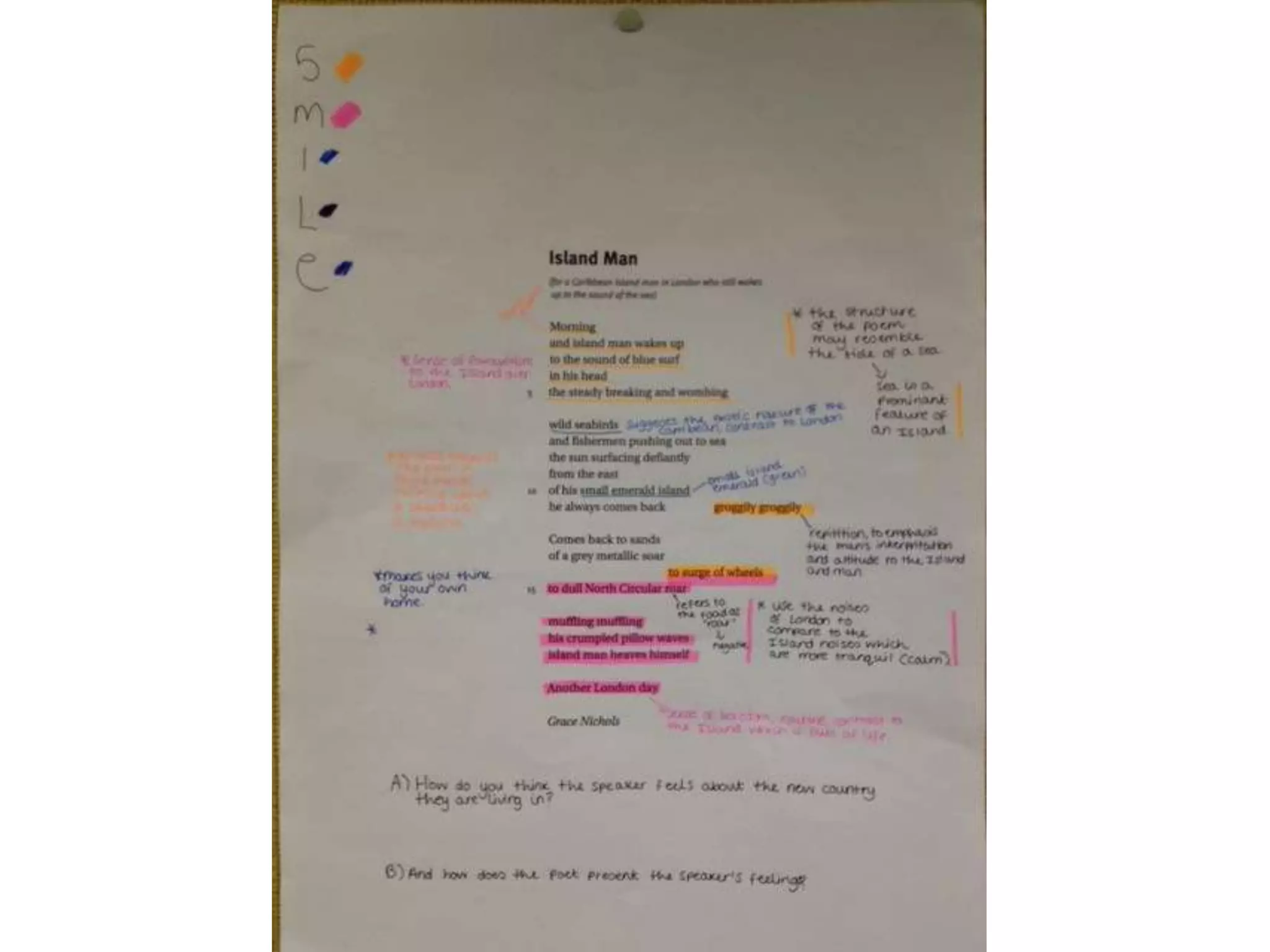 Unseen poetry analysis GCSE | PPTX