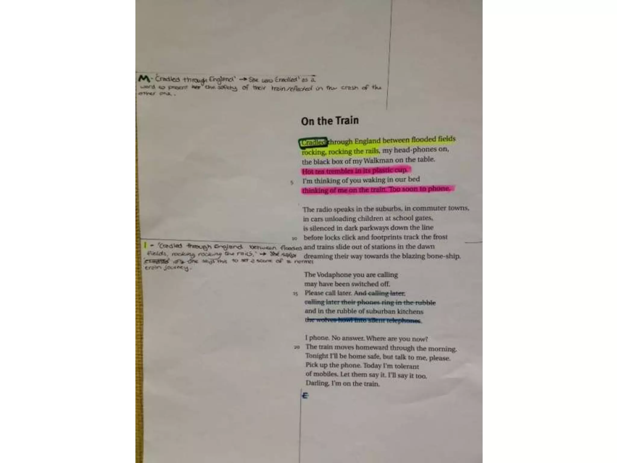 Unseen poetry analysis GCSE | PPTX