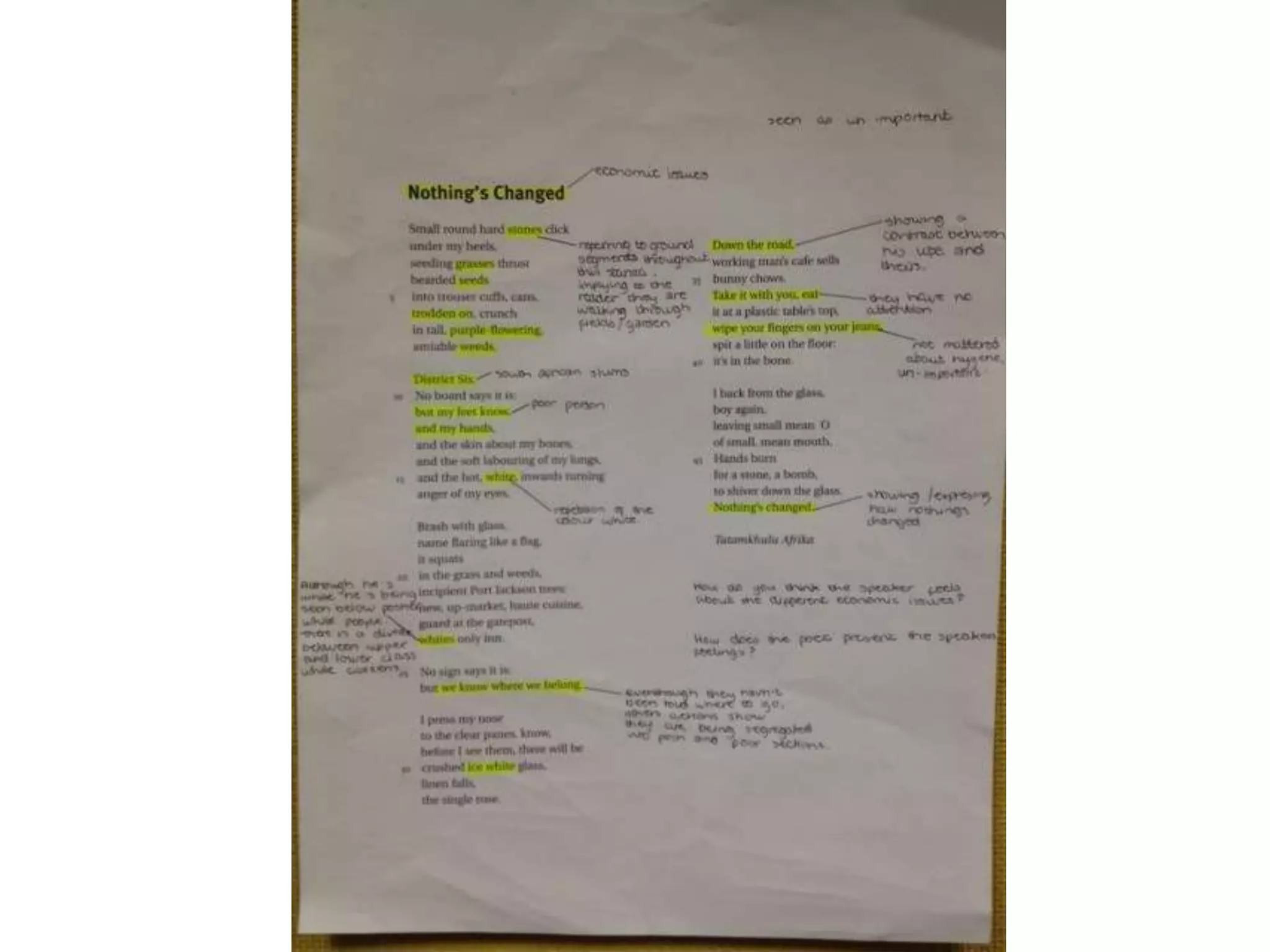 Unseen poetry analysis GCSE | PPTX