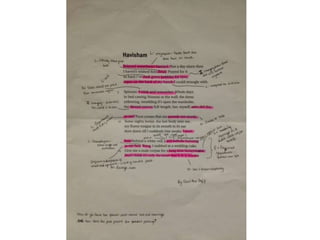 Unseen poetry analysis GCSE | PPTX