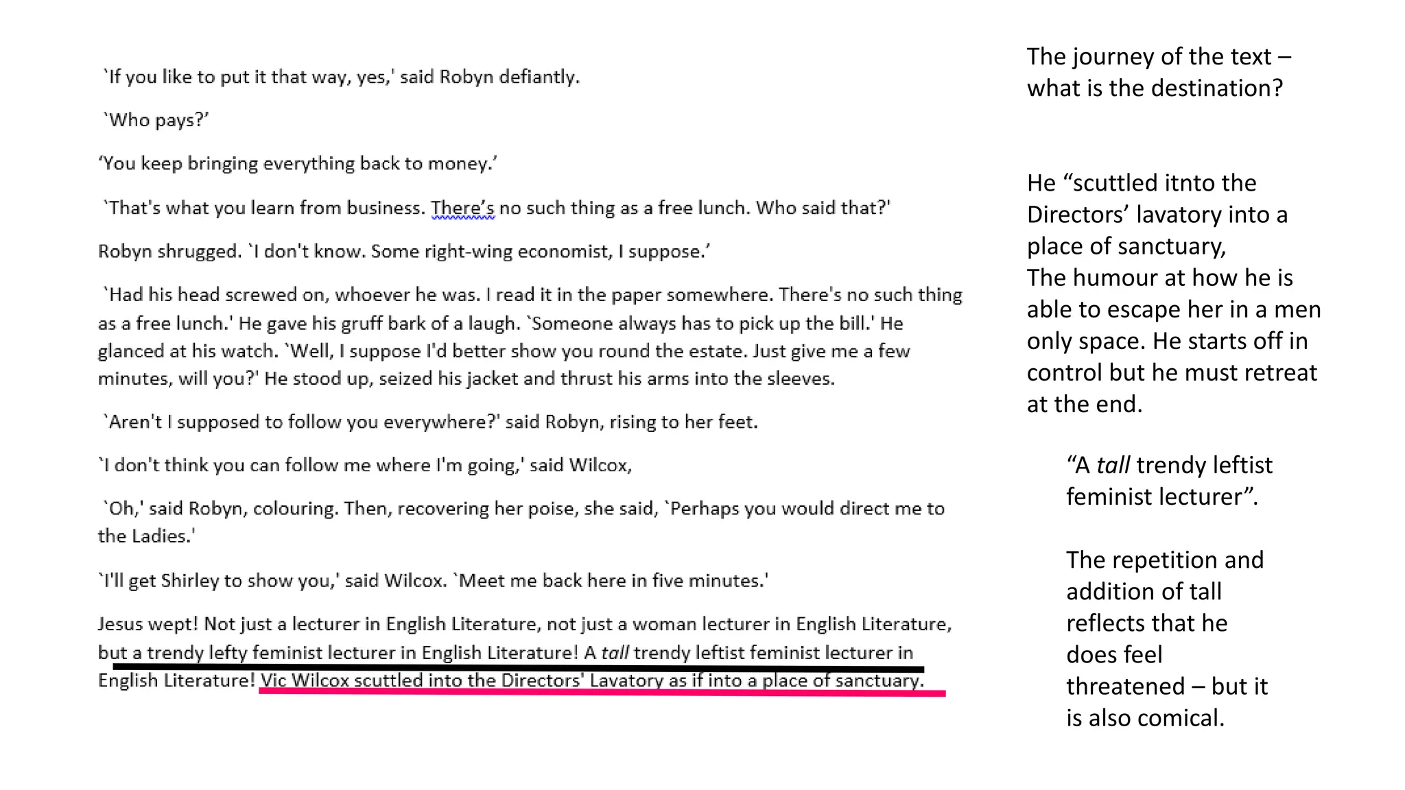 Unseen Prose 2021 Feedback.pptx for a level english literature | PPT