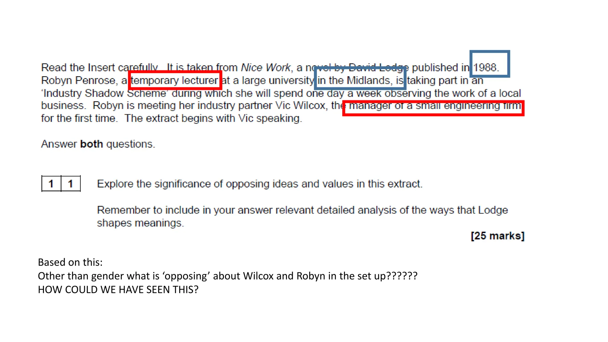 Unseen Prose 2021 Feedback.pptx for a level english literature | PPT