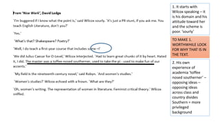 Unseen Prose 2021 Feedback.pptx for a level english literature | PPT