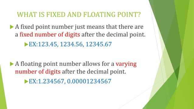 Unsigned and Signed fixed point Addition and subtraction | PPTX | Programming Languages | Computing