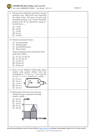 un fisika sma 2012 | PDF