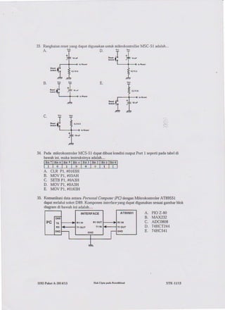 Un smk teori kejuruan elektronika industri 2014 2015 | PDF