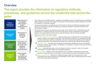 Unsolicited bids research | PPT