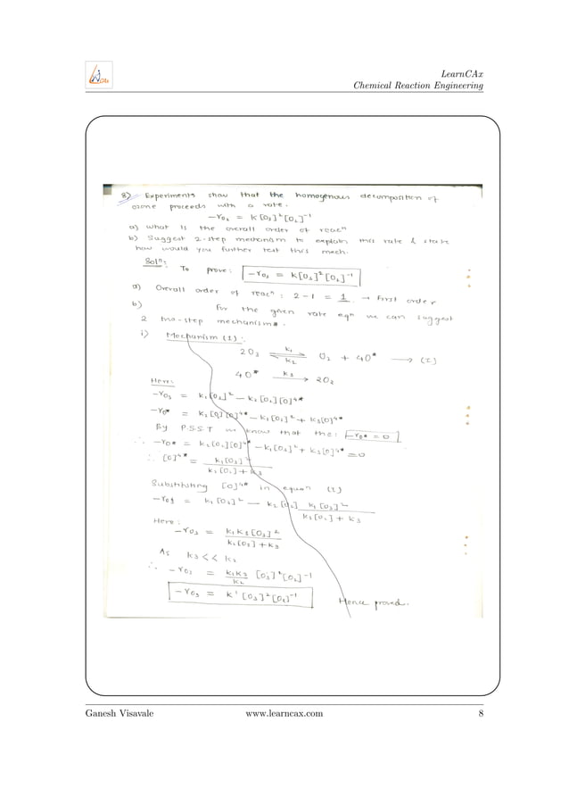 CRE Unsolved Problems: Octave Levenspiel | PDF | Chemistry | Science