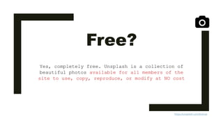 NET 303 Unsplash Policy Primer | PPT