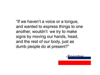 Unspoken Language | PPTX