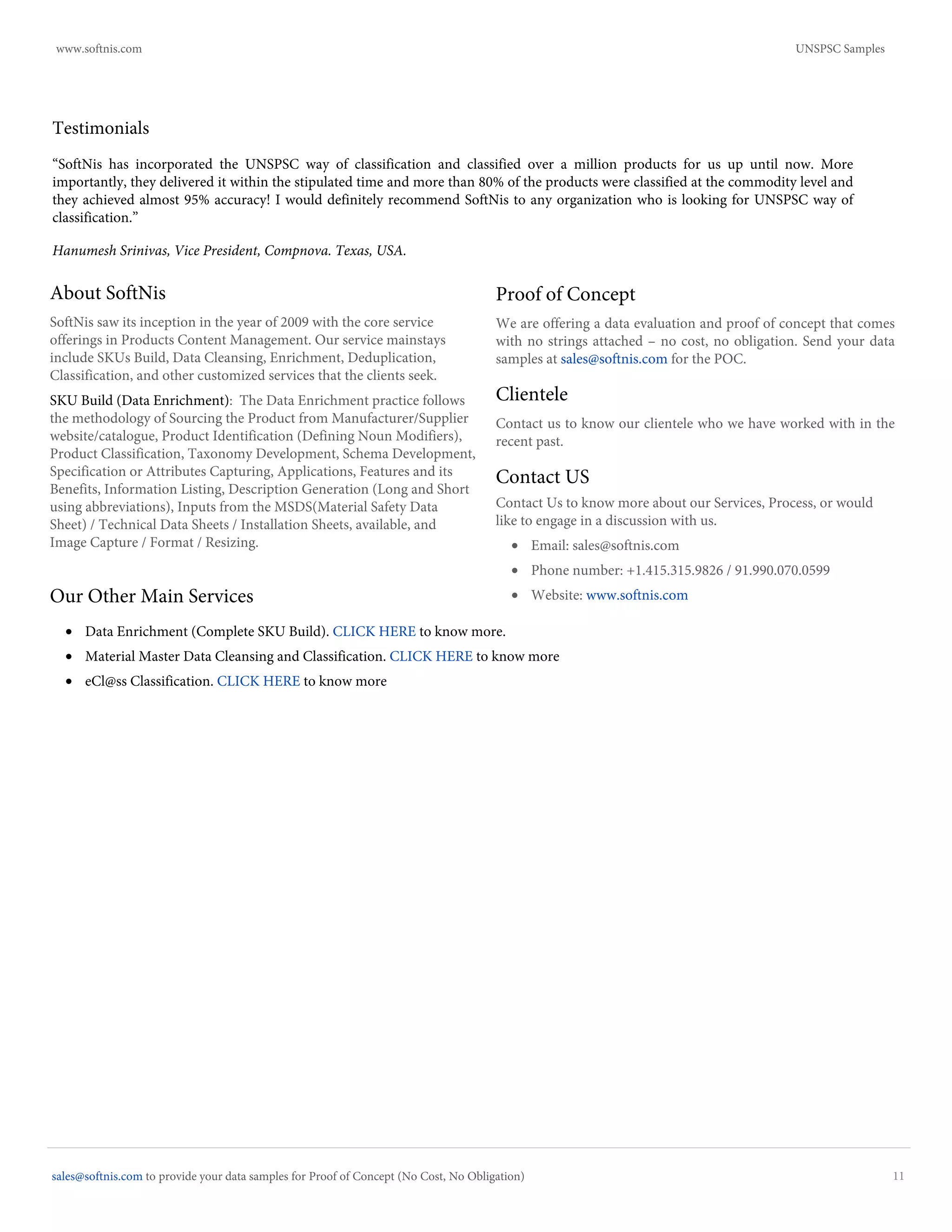 UNSPSC Process and Samples | PDF