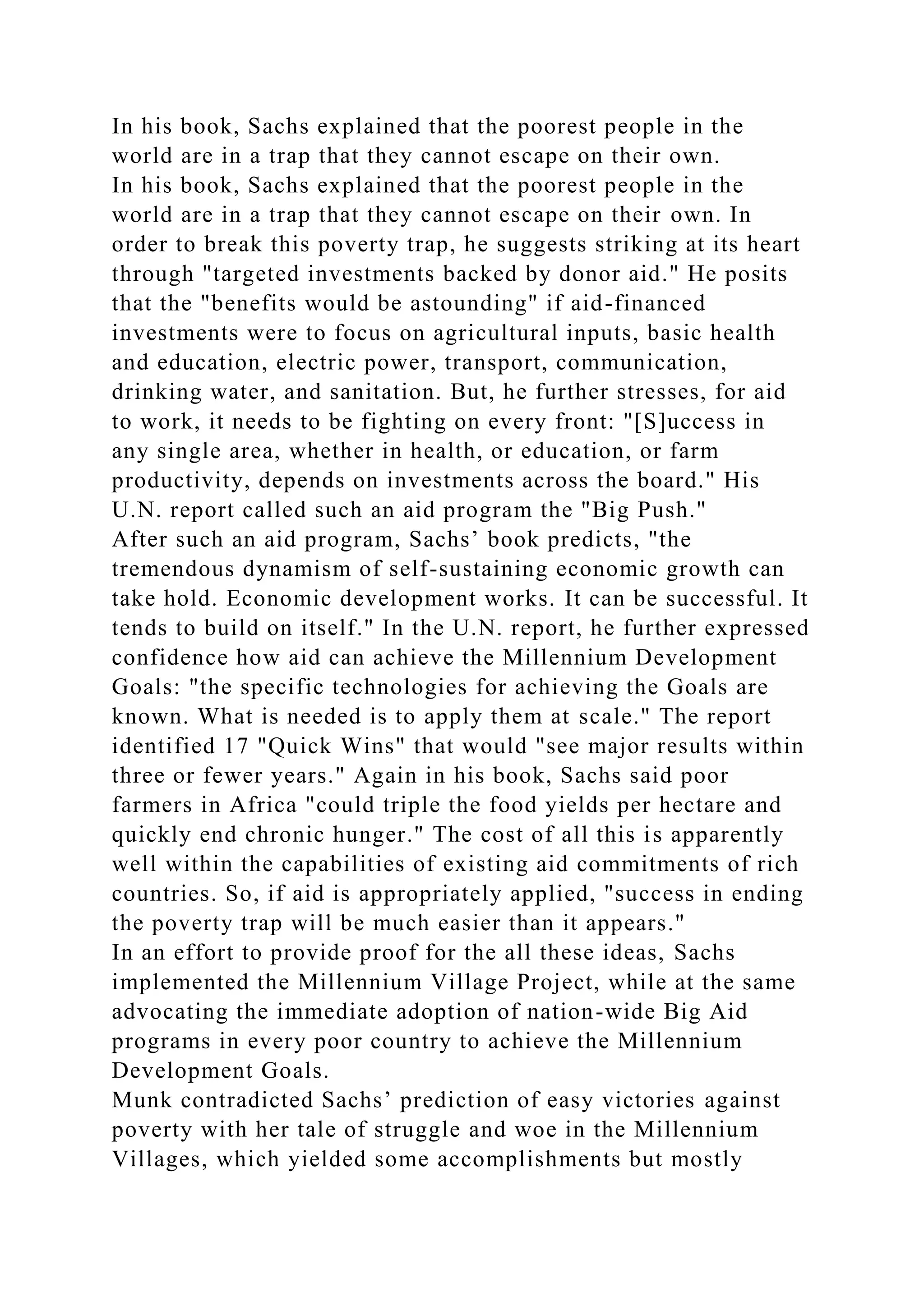 UNST 139E GlobalizationAlex SagerPosition Paper Sachs vs. .docx