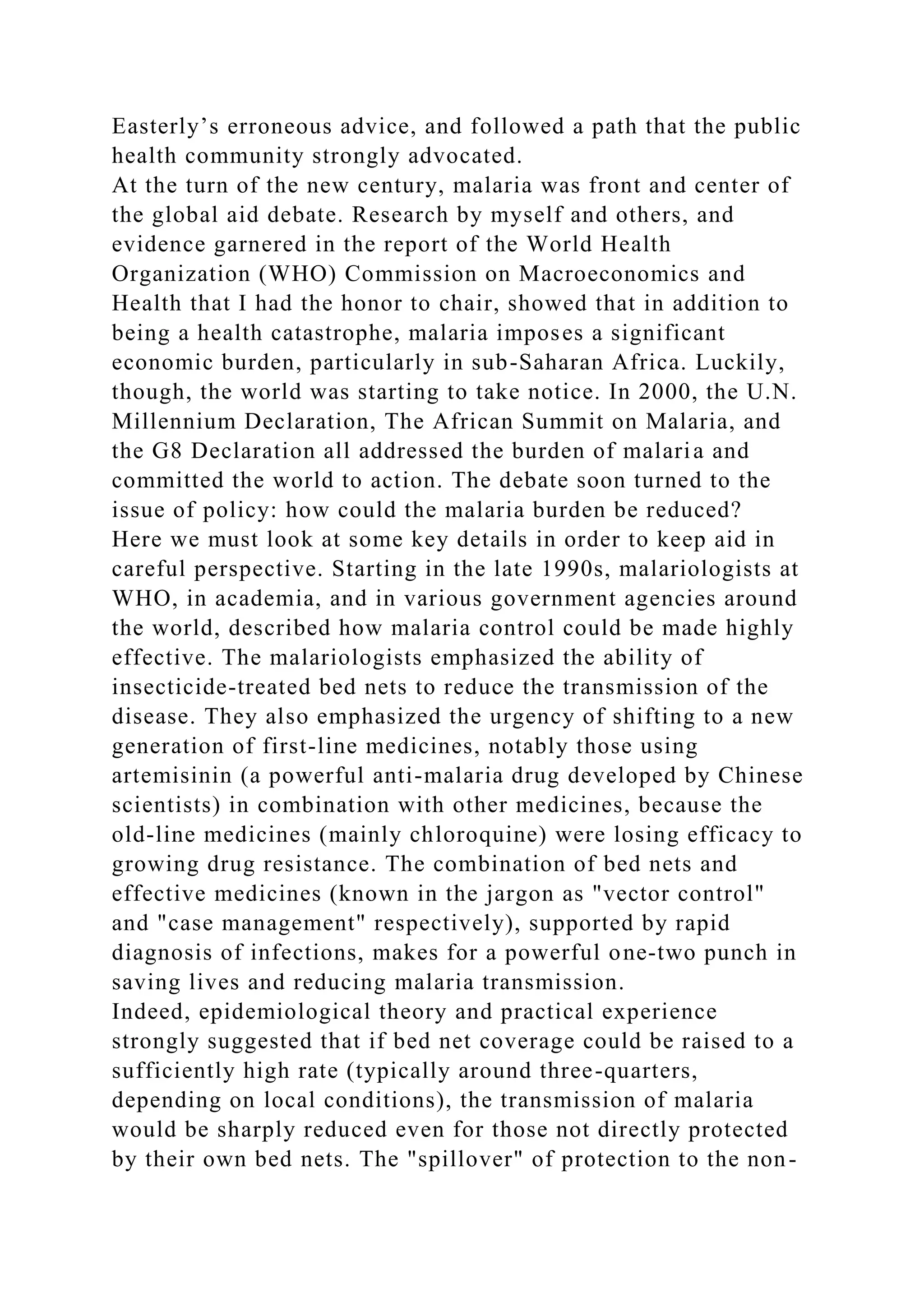 UNST 139E GlobalizationAlex SagerPosition Paper Sachs vs. .docx