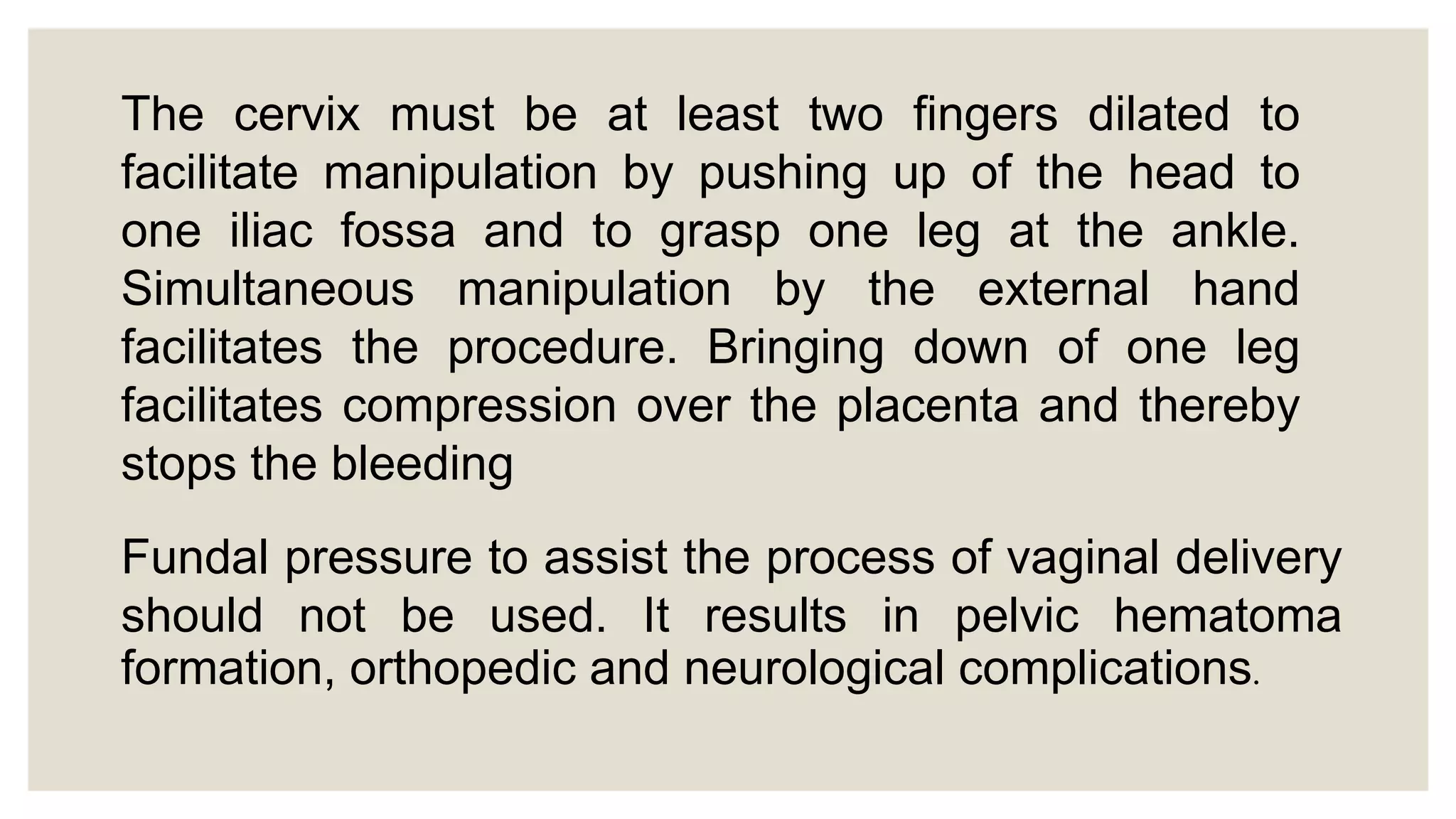 Unstable lie | PPTX | Pregnancy | Reproductive Health