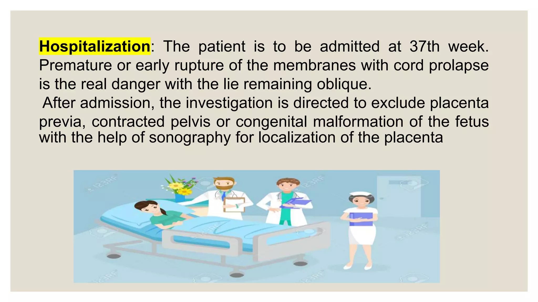 Unstable lie | PPTX | Pregnancy | Reproductive Health
