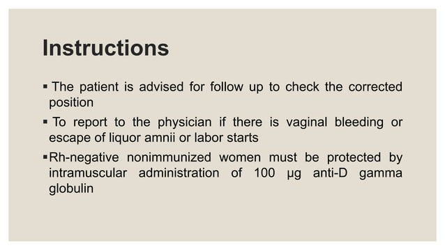 Unstable lie | PPTX | Pregnancy | Reproductive Health