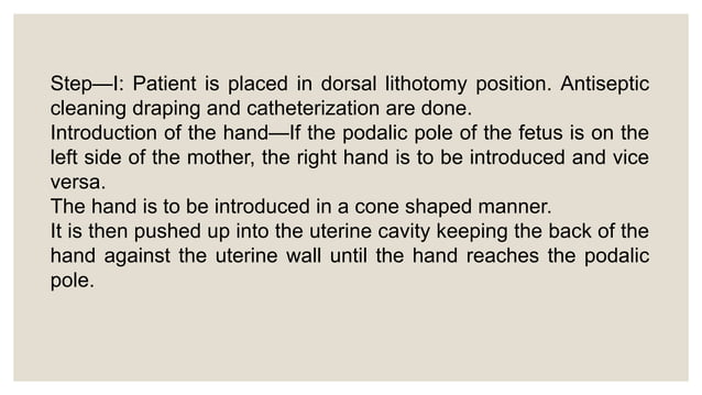 Unstable lie | PPTX | Pregnancy | Reproductive Health