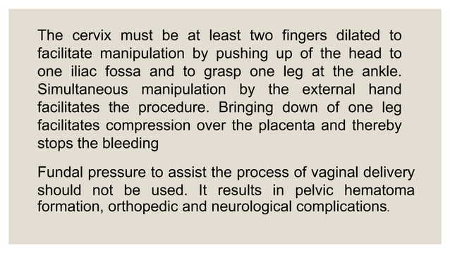 Unstable lie | PPTX | Pregnancy | Reproductive Health