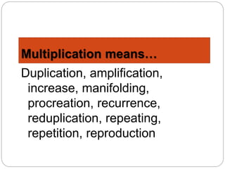 Unstoppable multiplication | PPTX