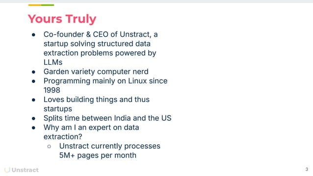 Challenges In Structured Document Data Extraction At Scale With Llms Ppt