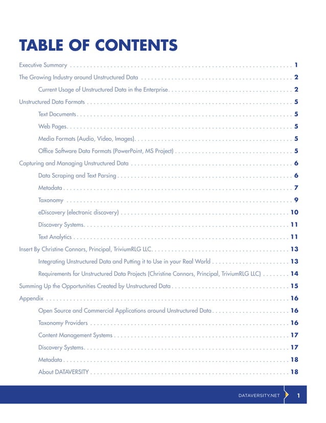 Unstructured Data and the Enterprise | PDF | Databases | Computer Software and Applications