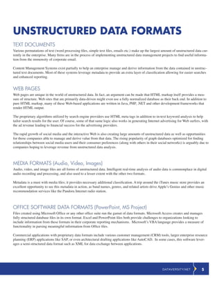 Unstructured Data and the Enterprise | PDF | Databases | Computer Software and Applications