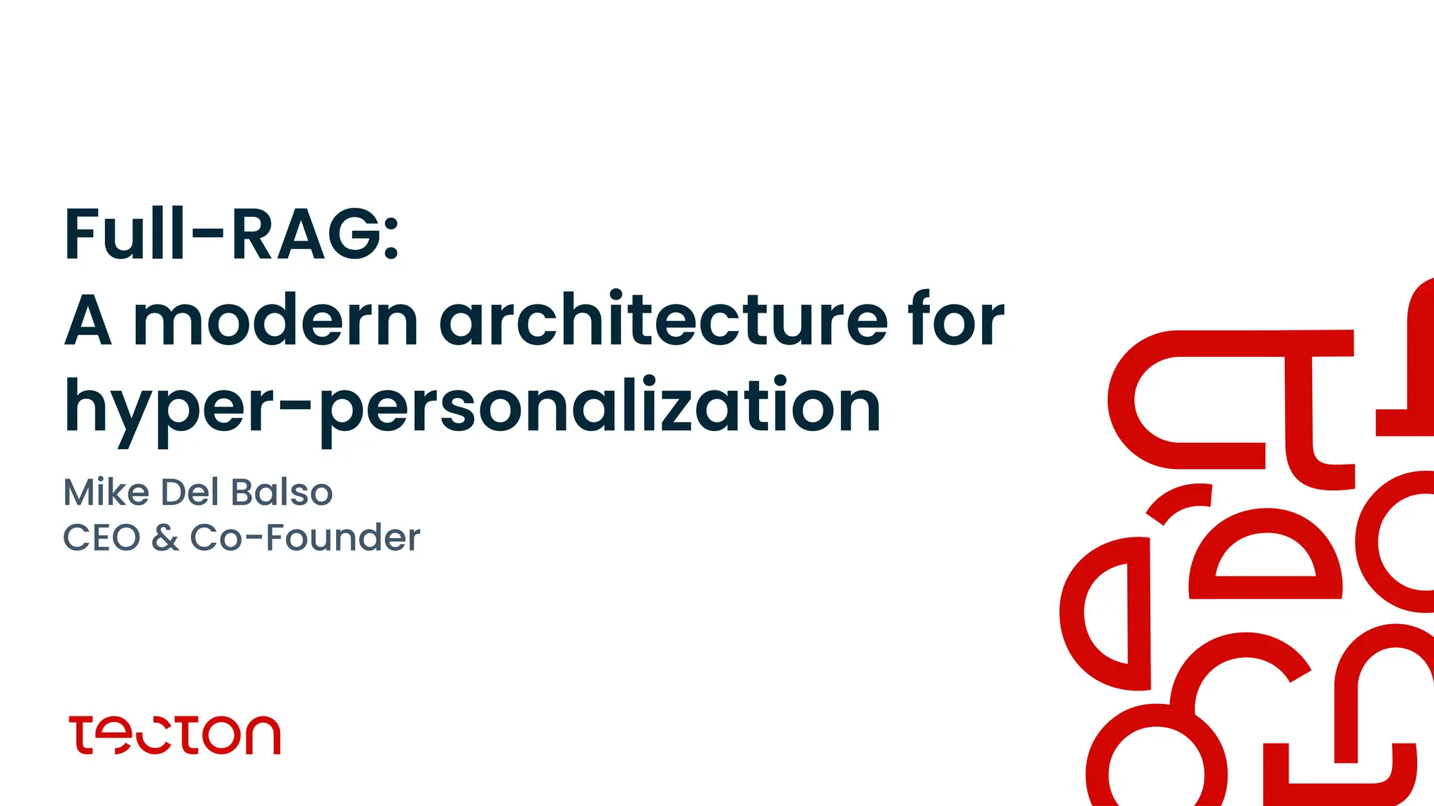 Full-RAG: A modern architecture for hyper-personalization | PDF