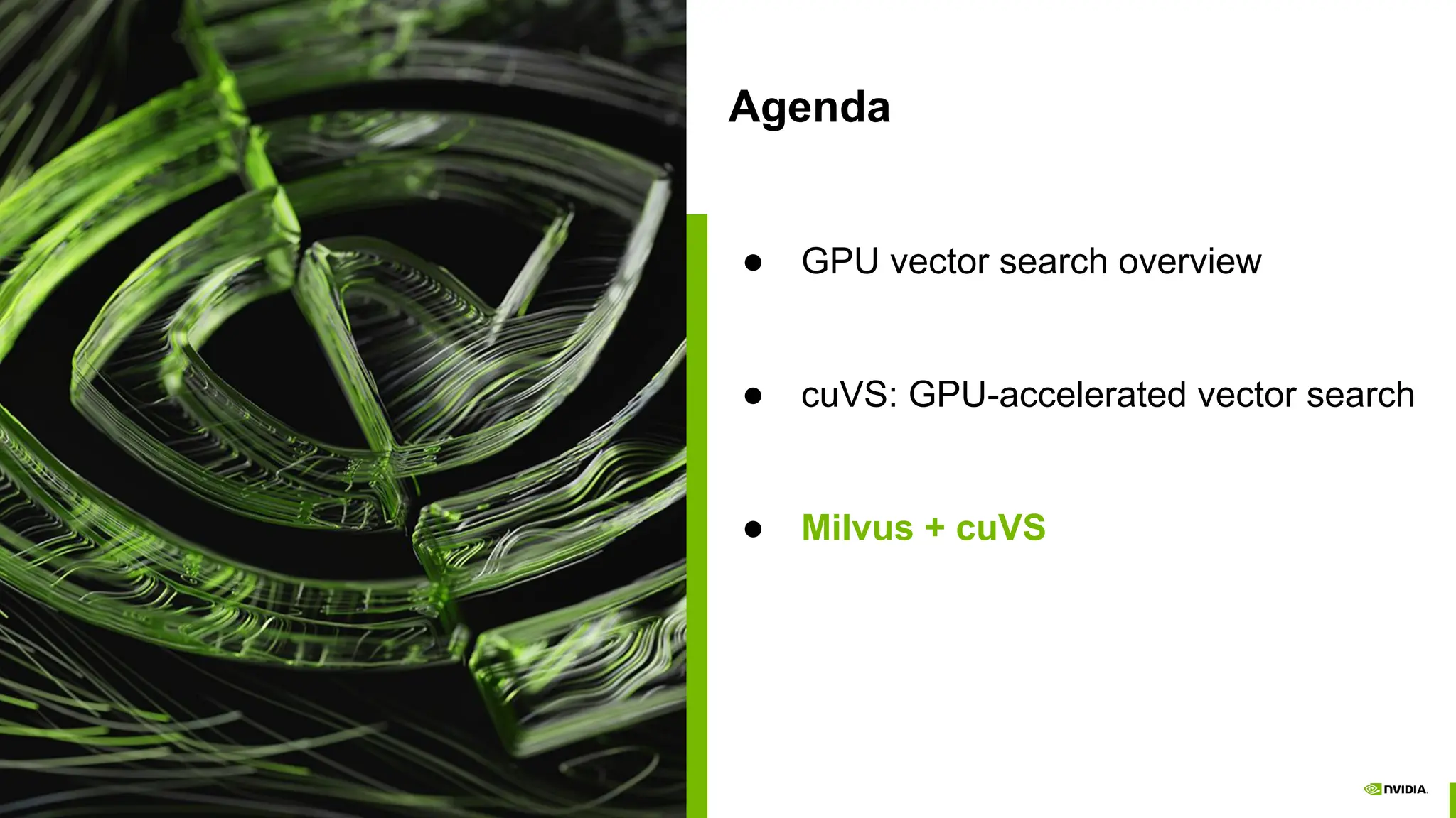 Milvus on the GPU w/ RAPIDS cuVS: NVIDIA | PDF