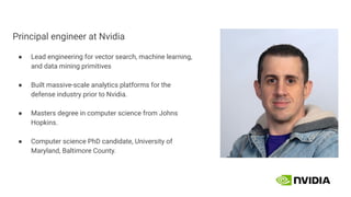 Milvus on the GPU w/ RAPIDS cuVS: NVIDIA | PDF