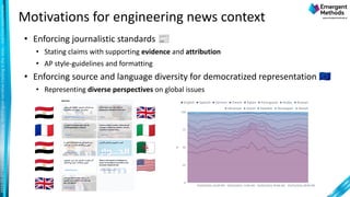 Emergent Methods: Multilingual narrative tracking in the news - real-time experiments | PDF ...
