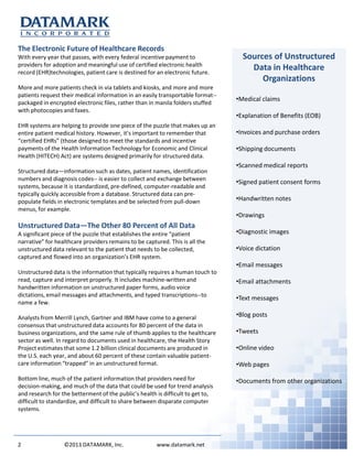 Unstructured Data into EHR Systems: Challenges and Solutions | PDF