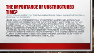 Unstructured time presentation | PPT