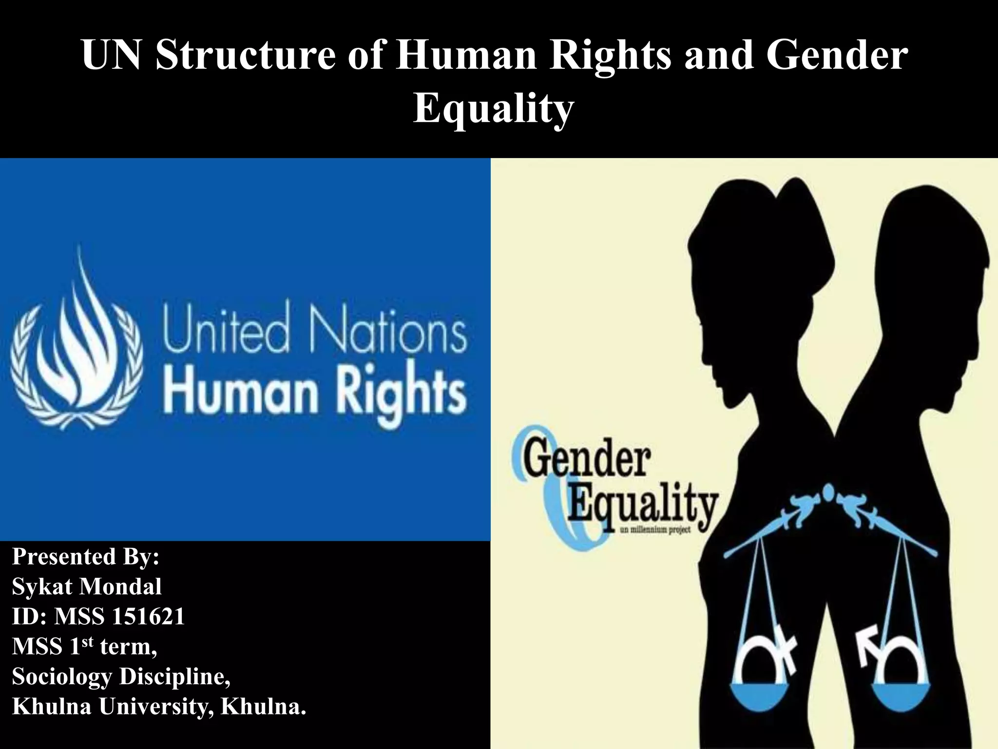 Un structure of Human Rights and Gender Equality | PPTX