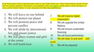 UN Summit of the Future 2924 | PPTX