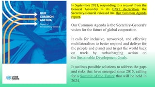 UN Summit of the Future 2024 | PDF